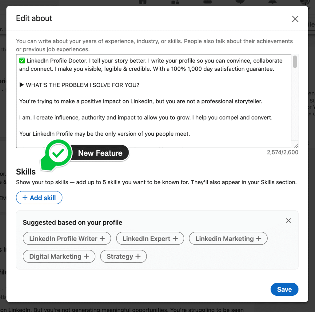 How to add skills to your LinkedIn About section - The Doctor is In ...